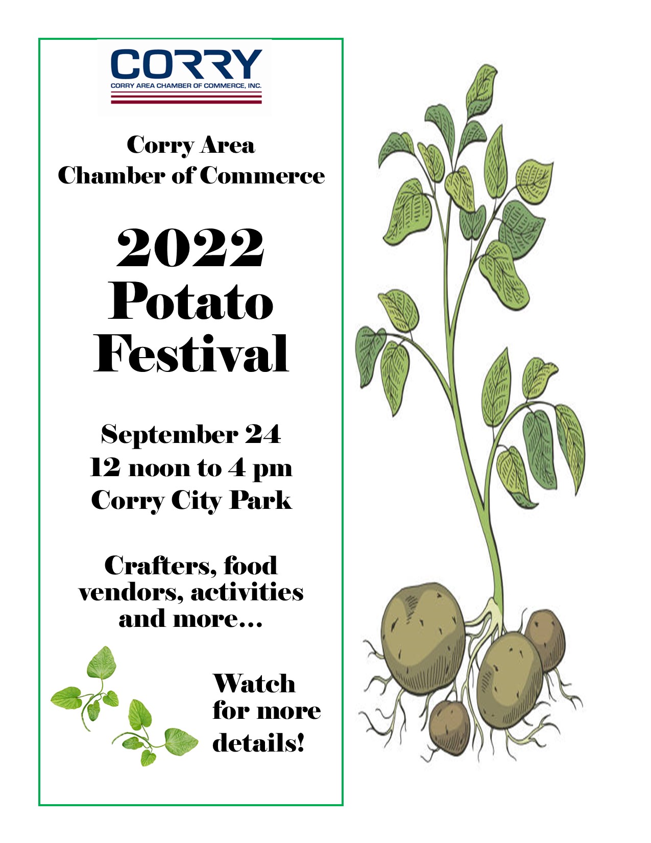 Corry Chamber Potato Festival – UC Today Online