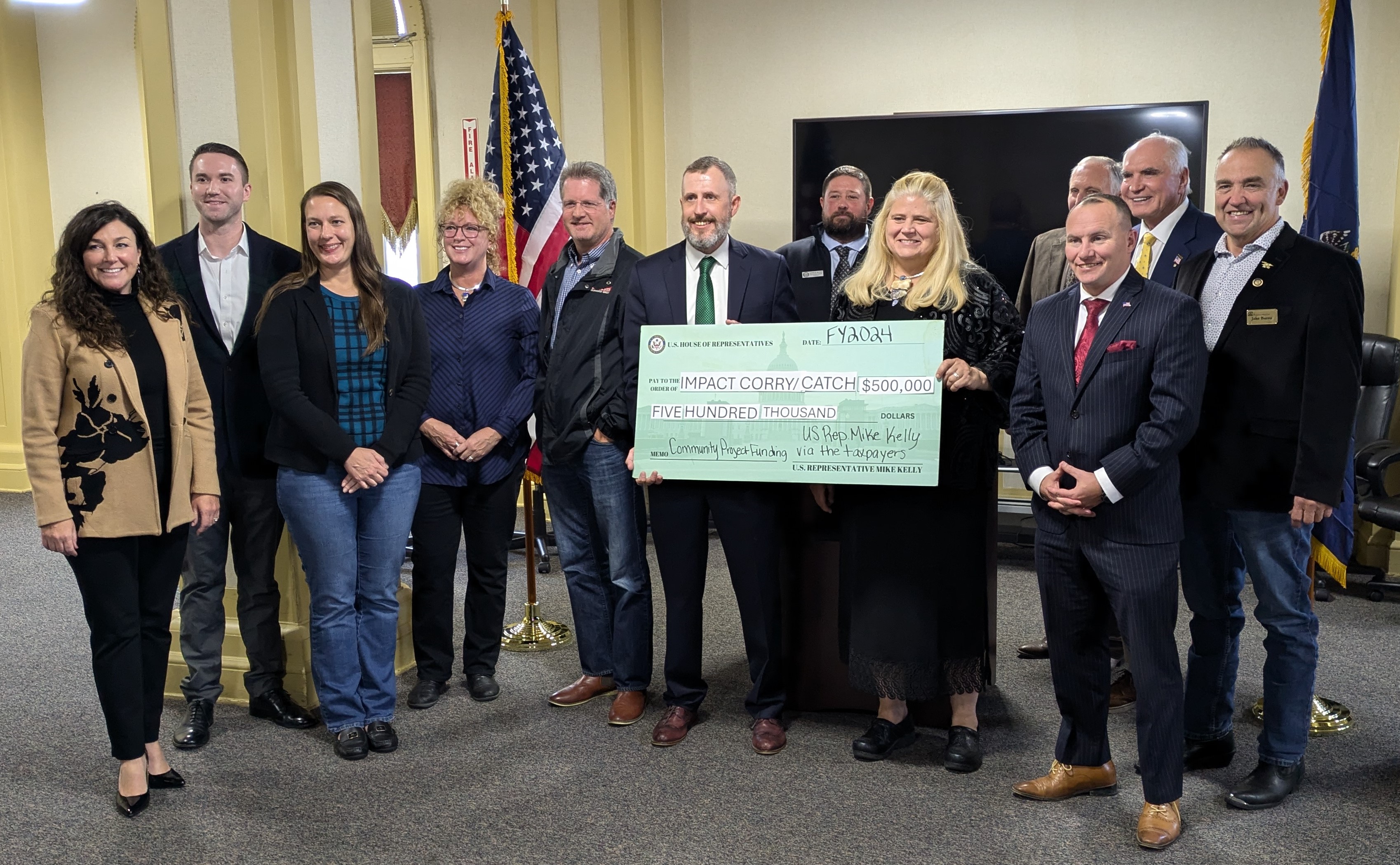 Kelly Presents Check at Impact Corry Ceremony Friday – UC Today Online